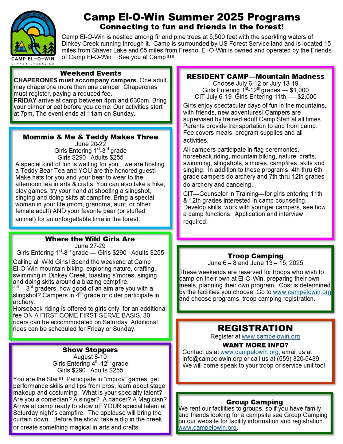 2025 EOW Summer Programs - Campelowin.org