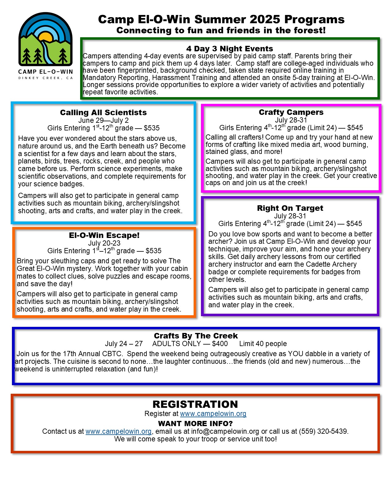 2025 EOW Summer Programs - Campelowin.org