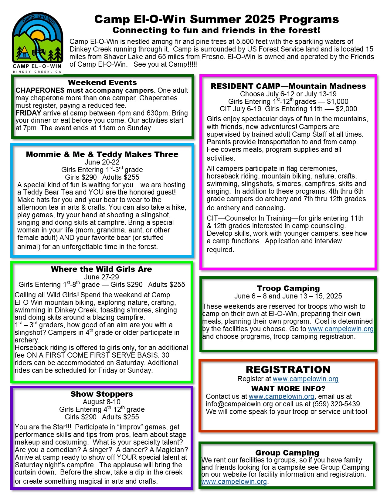 2025 EOW Summer Programs - Campelowin.org